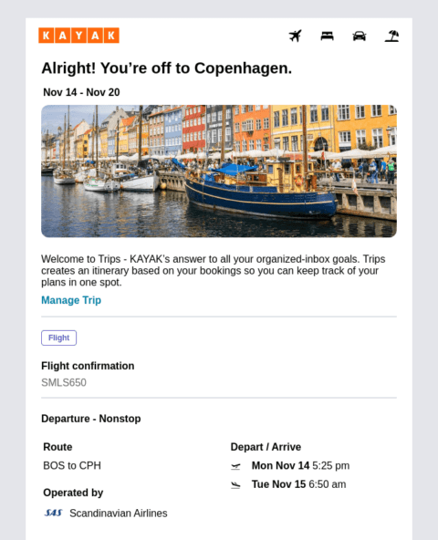 Examples of inspiring emails in Travel, Attractions & Hospitality ...